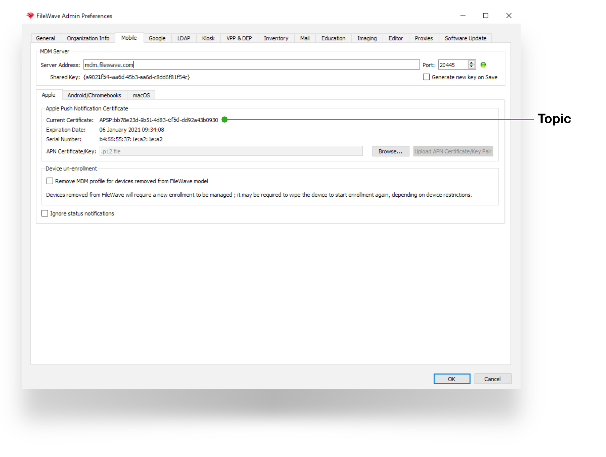 APNs Certificate Creat... | FileWave KB